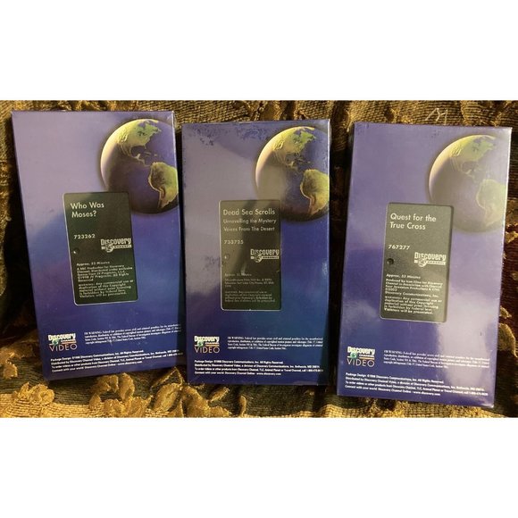 Media | Lot Of 3 Vhs Tapes From Tlc Discovery Channel True Cross Moses ...